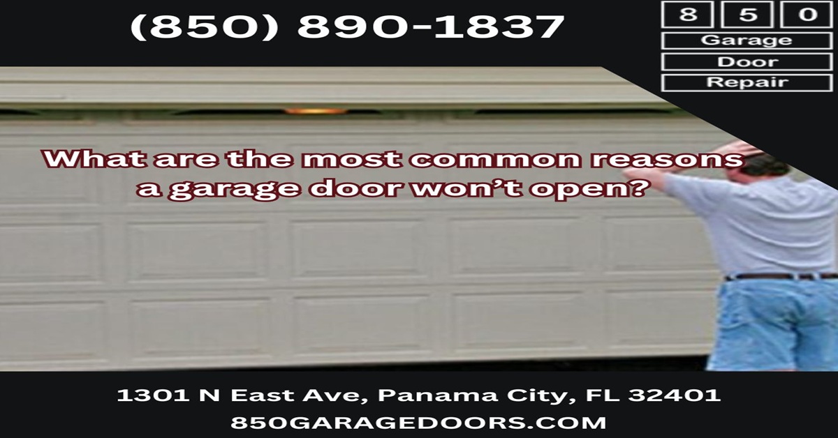 What are the most common reasons a garage door won’t open? - Garage ...